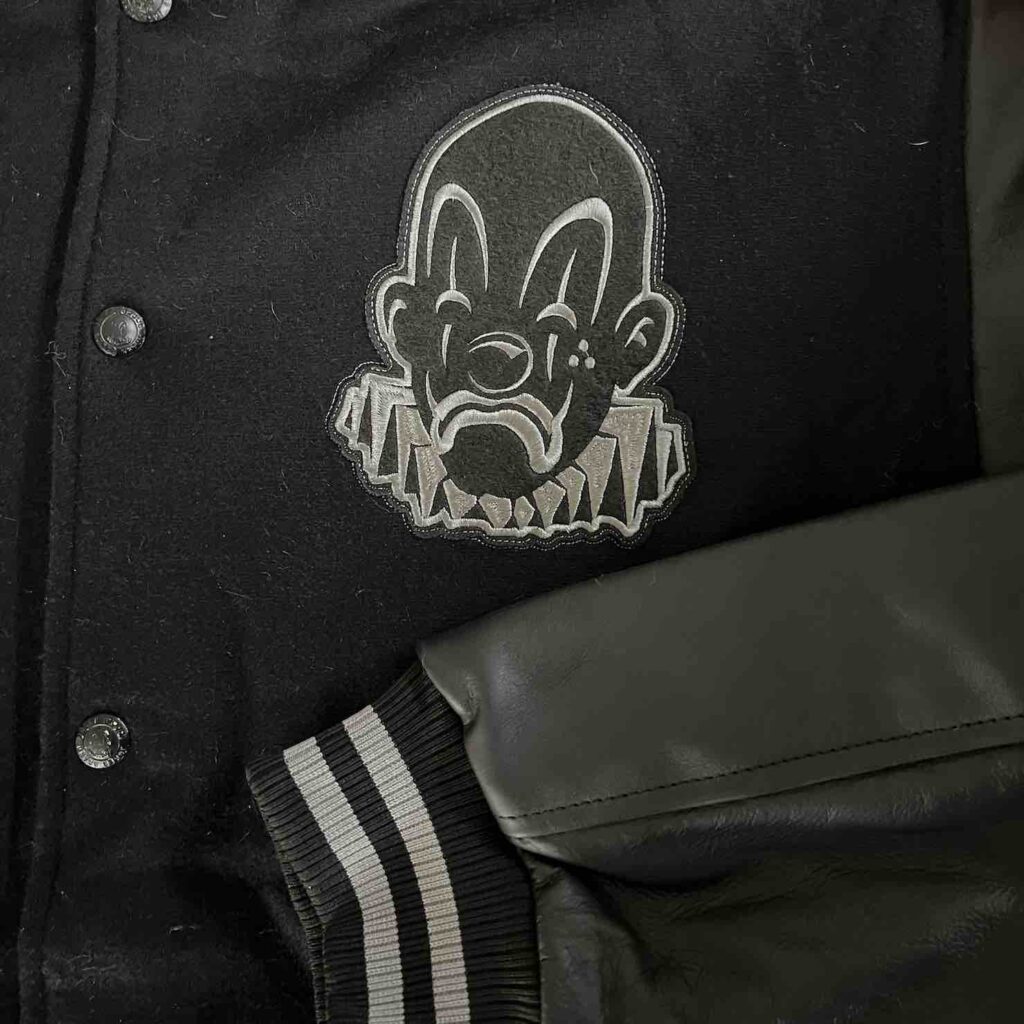 Joker Clown Varsity Jacket details – JOKER BRAND
